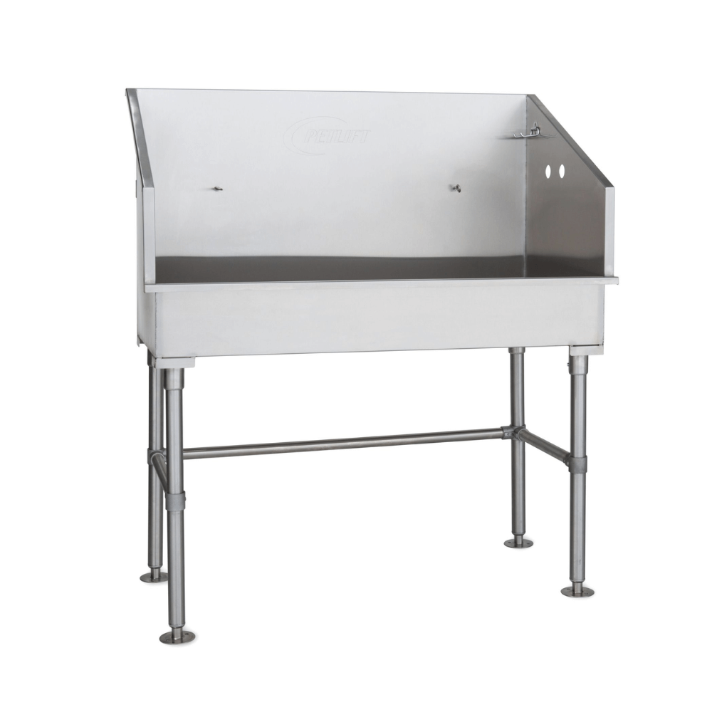 Petlift Rascal Hi-Rise Stainless Veterinary Bath Tub - 48in - Infinium ...