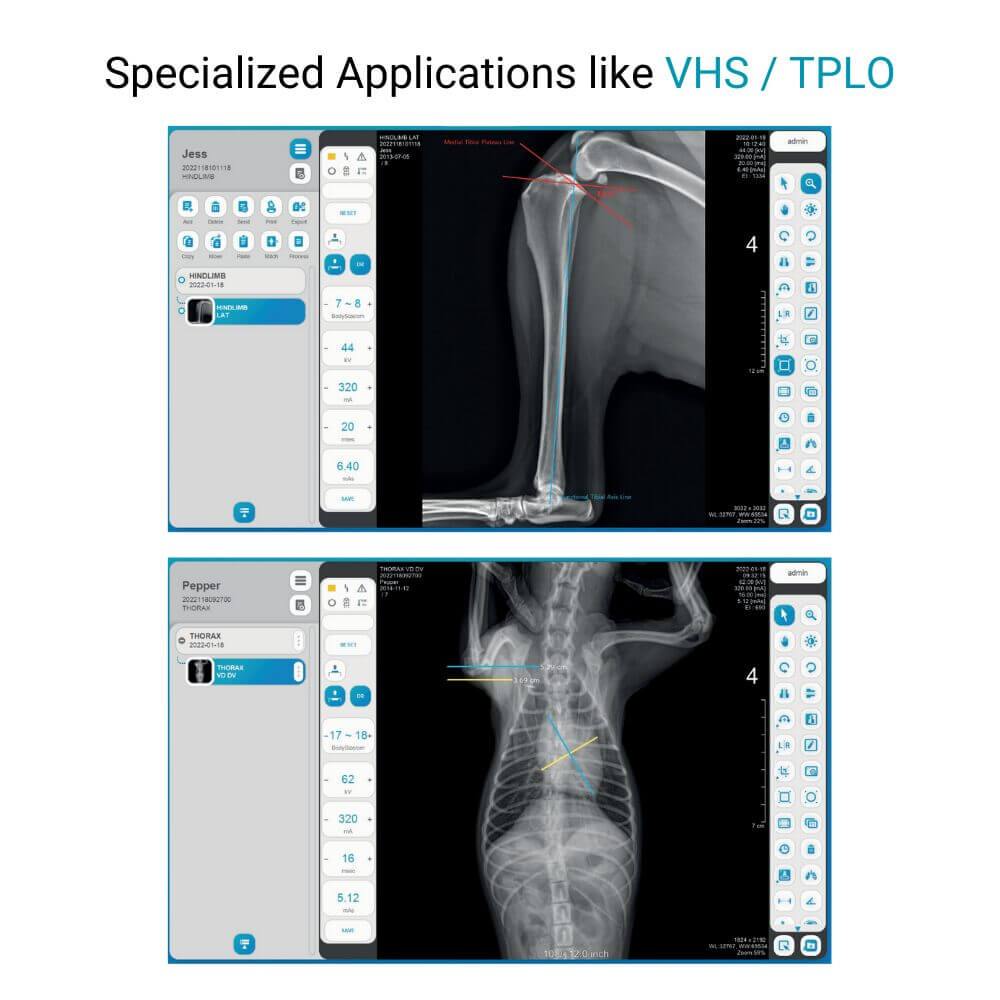 Veterinary X-Ray Integrated Table Top Radiography System